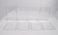 China 0.6mm To 2mm Polycarbonate Roof Sheets Corrugated For Greenhouse for sale