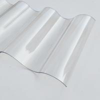 China Hard Clear Polycarbonate Corrugated Sheet Plastic PC Corrugated Roofing Sheets for sale