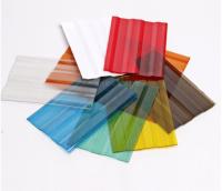 China Transparent PC Embossed And Corrugated Sheet Polycarbonate Plastic Sheet Roofing for sale