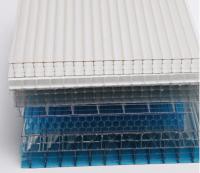 China 5800mm Polycarbonate Hollow Sheet Double Wall UV Coating Greenhouse PC Roofing for sale