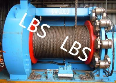 China LBS Grooves Offshore Winch Oil Well Drilling Rig Parts Winch With Brake Disc for sale