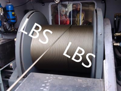 China Welded / Bolted Wire Rope Winch Drum For Lifting Machinery BV ISO Certificate for sale