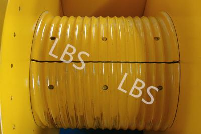 China Hydraulic Winch Drum With Rope Groove LBS Sleeves 20KN 30KN 50KN for sale