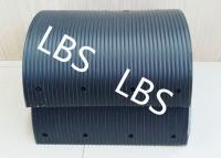 China Fully Machined Bolted Connection Wire Rope Sheaves Black Polymer Material for sale