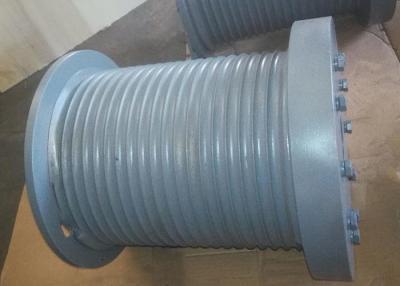 China Marine Hydraulic Winch Drum Durable With Rope Groove Rope Inlet for sale