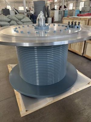 China Carbon Steel Hydraulic Winch Hoist Drum With Shaft for sale