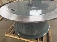 China Carbon Steel Hydraulic Winch Hoist Drum With Shaft for sale