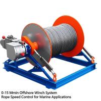China 0-15 Mmin Offshore Winch System Rope Speed Control for Marine Applications for sale
