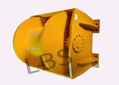 China Engineering 10Ton Hydraulic Crane Winch Single Rope Tension for sale