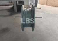 China Single Wire Rope Barrel Double-fold Line Rope Groove Double Side Flanges For Lifting Winch Equipment for sale