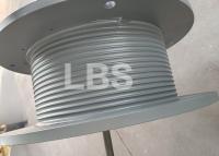 China Single Wire Rope Barrel Double-fold Line Rope Groove Double Side Flanges For Lifting Winch Equipment for sale