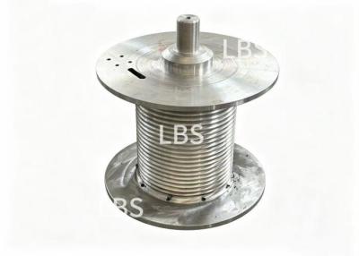 China LBS Double-Folded Groove Winch Drum Left-Hand 60° For 8.3mm Steel Wire Rope for sale