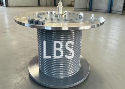 China Double Fold Lebus Groove Winch Drum Q355D Left-Hand 60° for sale