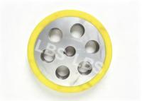 China Multi‑hole Fixed Sheave Aluminum Alloy Yellow Polyurethane For Lifting for sale
