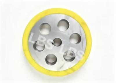 China Multi‑hole Fixed Sheave Aluminum Alloy Yellow Polyurethane For Lifting for sale