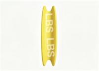 China Multi‑hole Fixed Sheave Aluminum Alloy Yellow Polyurethane For Lifting for sale