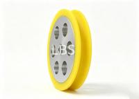 China Precision Machined 6061-T6 Aluminum Fixed Pulley with PU Cladding, Precision Tolerance Guide Wheel for Winch & Lifting Equipment for sale