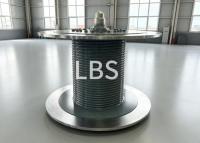 China High‑Capacity 7‑Layer Spooling Lebus Double‑Fold Grooved Winch Drum With Shaft for sale