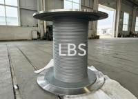 China Precision Groove Layout Heavy‑Duty Winch Drum Left‑Hand Lebus Wire Rope Drum for sale
