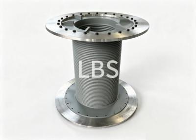 China Precision Groove Layout Heavy‑Duty Winch Drum Left‑Hand Lebus Wire Rope Drum for sale