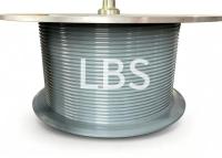 China RIGHT-HAND 40° Carbon Steel Lebus Grooved Drum For Heavy Duty Lifting for sale