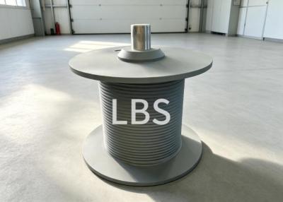 China High‑load Left‑hand 45° Double‑folded Lebus Winch Drum, Q345B Heavy‑duty Welded Drum for sale