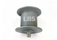 China Lebus Double‑fold Groove Drum Q345B Left‑hand 45° For Construction Machinery for sale