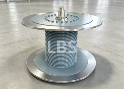 China Custom Lebus Double‑Folded Rope Grooved Drum for Hydraulic Winch for sale