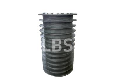 China 12‑Unit Right‑Hand Lebus Double‑Folded Rope Groove Winch Drum Q355B for sale