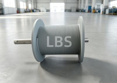 China Little-Size Double-Folded Lebus Grooved Winch Drum Q355B For Offshore for sale