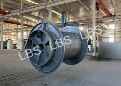 China Right Hand 50° Lebus Drum 11 Layers Rope Ø17.4mm Capacity >2000m for sale