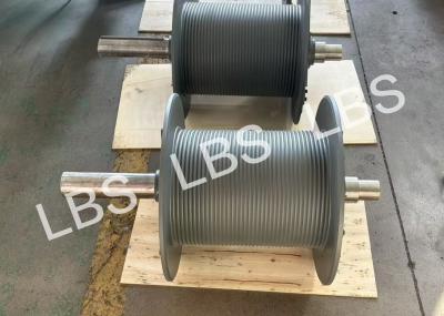 China For 12mm Wire Rope Lebus Drum 60° Left Hand Stress Relieved Deburred Primer Coated for sale