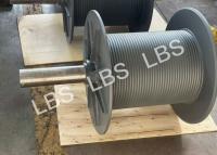 China For 12mm Wire Rope Lebus Drum 60° Left Hand Stress Relieved Deburred Primer Coated for sale