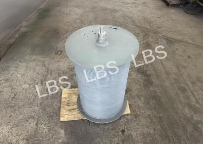 China Right Hand Helical Groove Drum 3 Layers Winding RAL7031 Coating For 10mm Wire Rope for sale