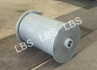 China Right Hand Helical Groove Drum 3 Layers Winding RAL7031 Coating For 10mm Wire Rope for sale