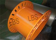 China Helical Spiral Grooved Drum Orange Winch Drum SS304 Material GJB Standard for sale