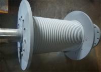 China Q355b Material Lbs Grooved Drum With Shaft Block For Towing Winch for sale