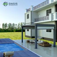 China 3x3x2.8m Aluminum Louvered Pergola with 150x150mm Posts and 0-100° Adjustable Roof System for sale
