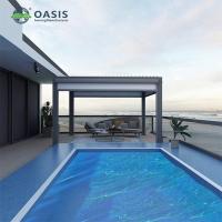 China Powder Coated Aluminum Louvered Pergola 3x4x2.8m with 150x150mm Posts and Motorized Operation for sale