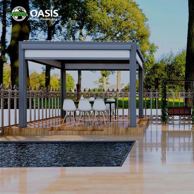 China 6x6x2.8m Outdoor Aluminium Louvered Pergola 6063T5 for Real Estate Projects for sale