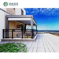 China 6x3x2.8m Aluminum Louvered Pergola with 0-100° Adjustable Blades and Waterproof Roof System for sale