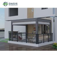 China Outdoor Aluminium Louvered Pergola 4x3x2.8m for Restaurants with 180x43mm Blades for sale
