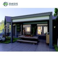 China Outdoor 4x2m All Aluminum Pergola with Motorized Adjustable Louvers and LED Lighting for sale
