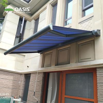 China 2.5m x 2m All Season Retractable Awning with 0-100° Adjustable Angle and Custom Sizing Options for sale