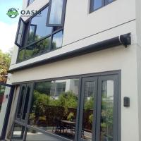 China 3x2.5m Curved Arm Telescopic Retractable Awning with 0-100° Adjustable Angle and Custom Sizes for Outdoor Shading for sale