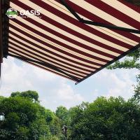 China 4m x 3.5m Retractable Power Awning with Full Cassette Box, Motorized Operation & Weather Sensors for sale
