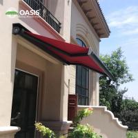 China 5x2m Full Cassette Box Retractable Awning with 0-100° Adjustable Angle and Powder Coated Aluminum Frame for sale