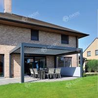 China Heavy Duty All Aluminium Louvered Pergola 4000x5000mm Motorized Remote Control for sale