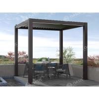 China Aluminium Louvered Pergola 4000x5000mm Motorized Adjustable Roof for Restaurants for sale