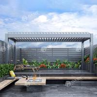 China Heavy Duty Aluminum Louvered Pergola for Swimming Pools 4000x5000mm Motorized for sale